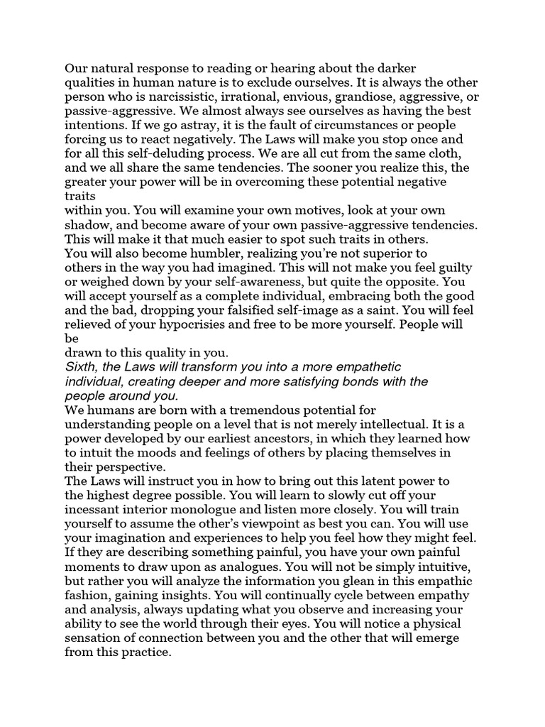 Our Natural Response | PDF | Empathy | Behavioural Sciences