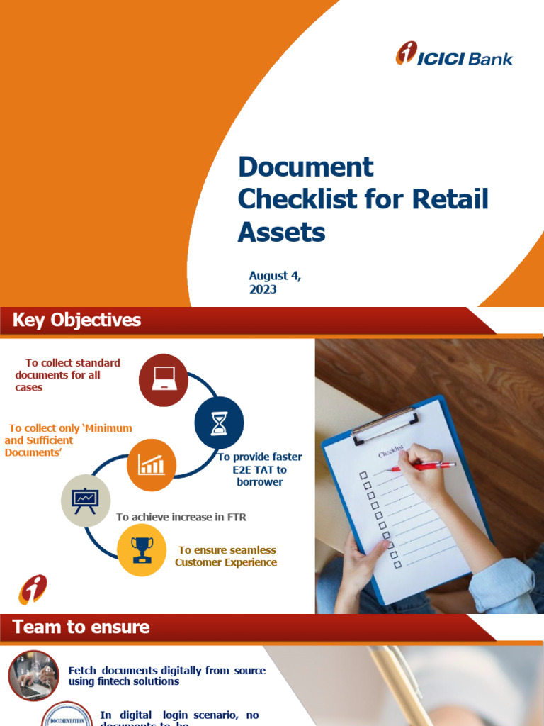 Document Checklist For Retail Assets - Final | PDF | Deed | Mortgages