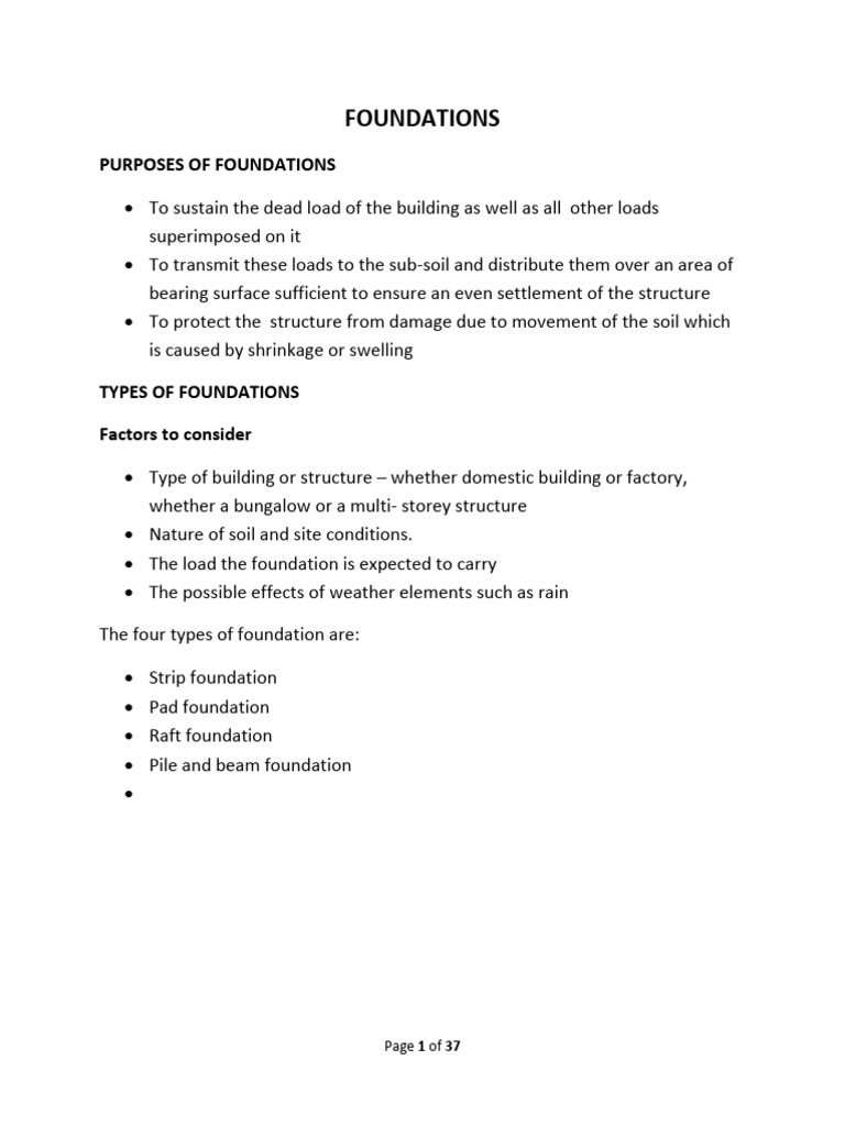 BUILDING SERVICES NOTES THE BUILDING STRUCTURE, PLUMBING, DRAINAGE ...