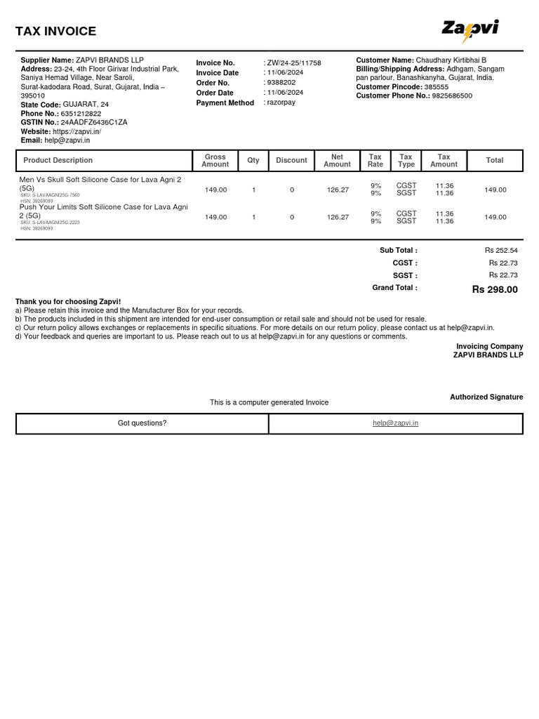 11 06 2024 13 48 01 Invoice | PDF | Invoice | Taxes