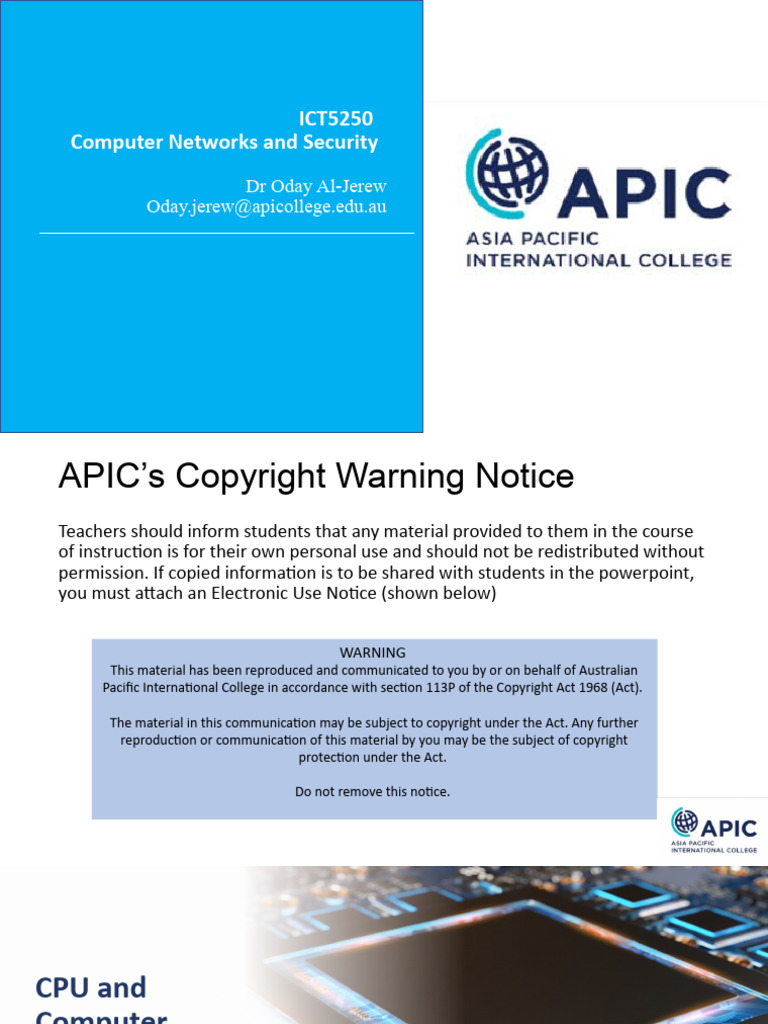 Lecture W1 | PDF | Central Processing Unit | Computer Data Storage