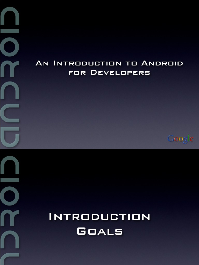 An Introduction To Android For Developers | PDF | Java (Programming ...