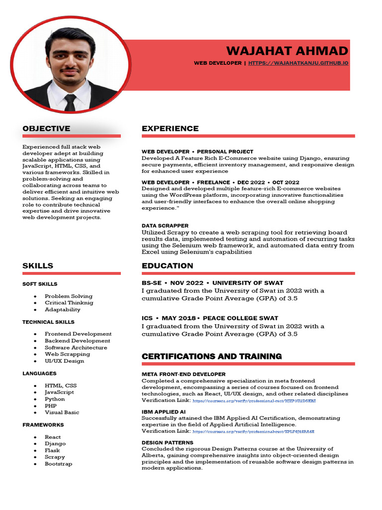 resume | Download Free PDF | World Wide Web | Internet & Web
