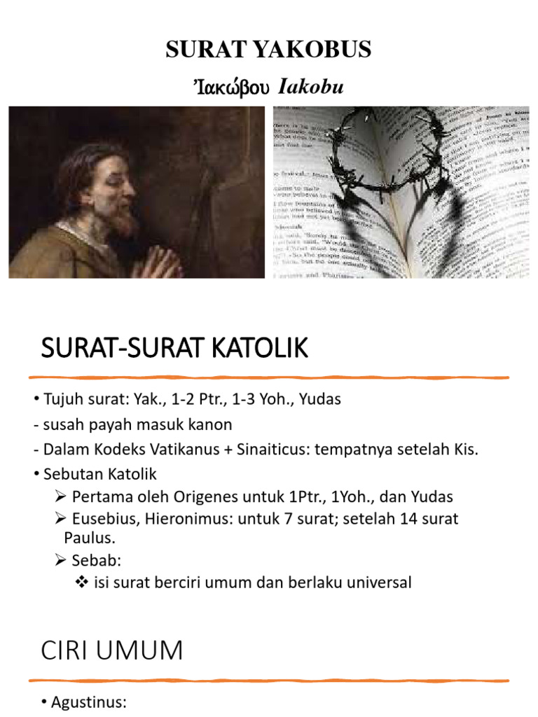 Latar Belakang dan Penulis Surat Yakobus | PDF | Agama & Spiritualitas