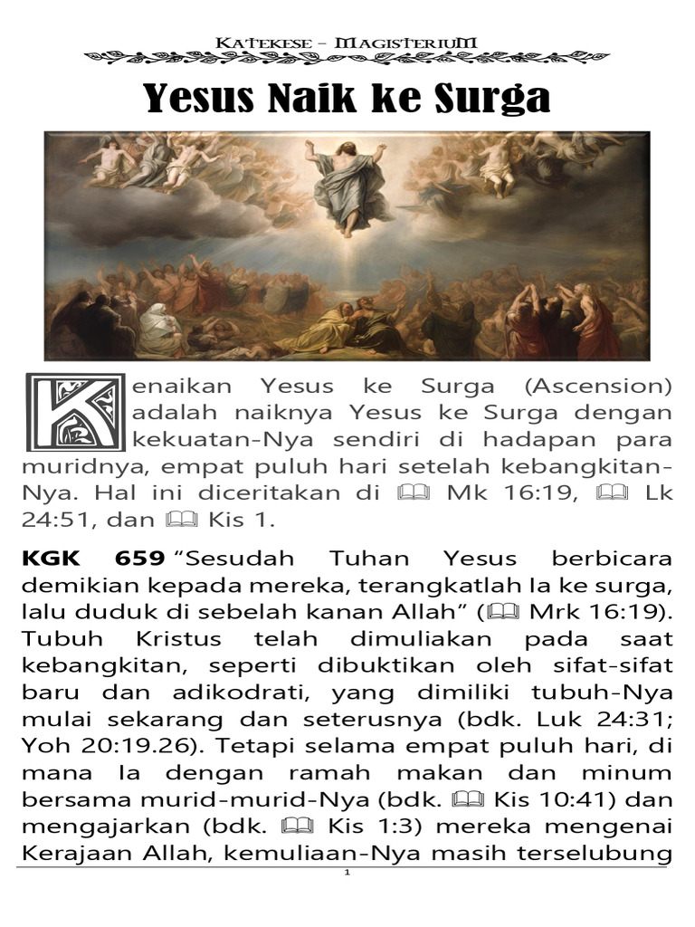Yesus Naik Ke Surga | PDF