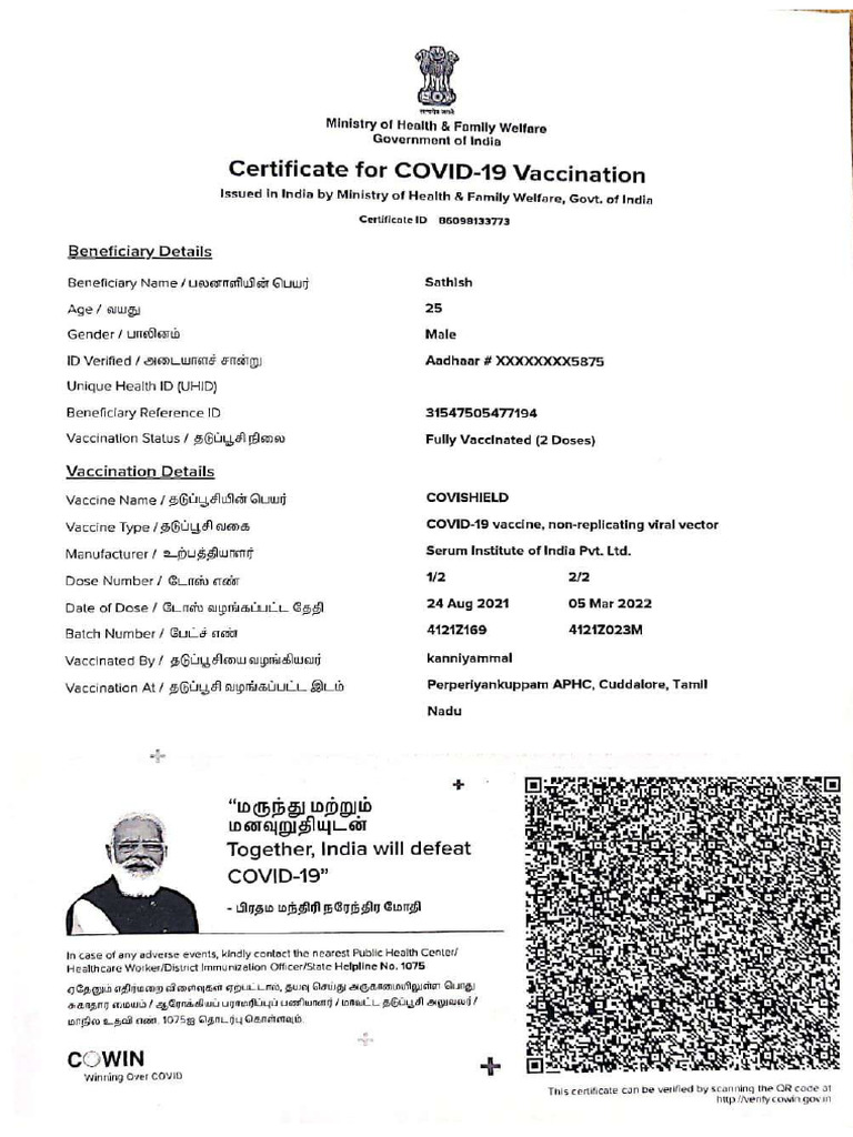 Covid Certificate | PDF