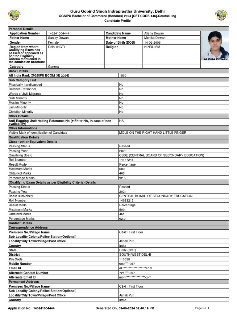 Ipu Candidate Profile | PDF