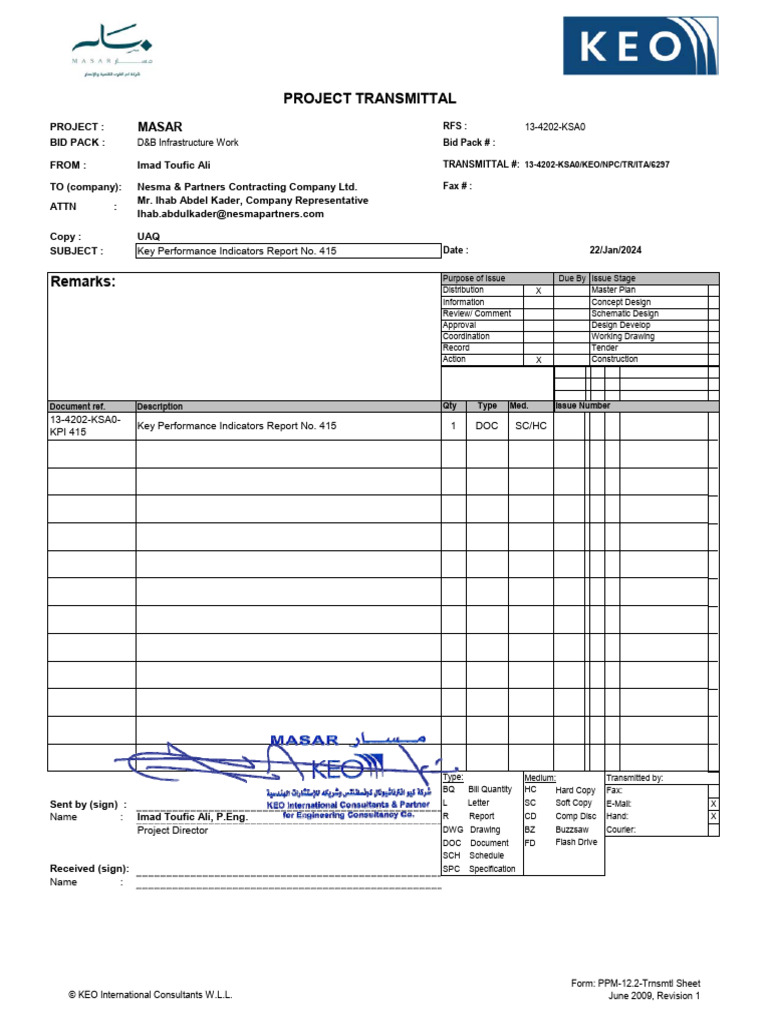 TR-6297 Key Performance Indicators Report No. 415 | PDF | Fire Safety ...