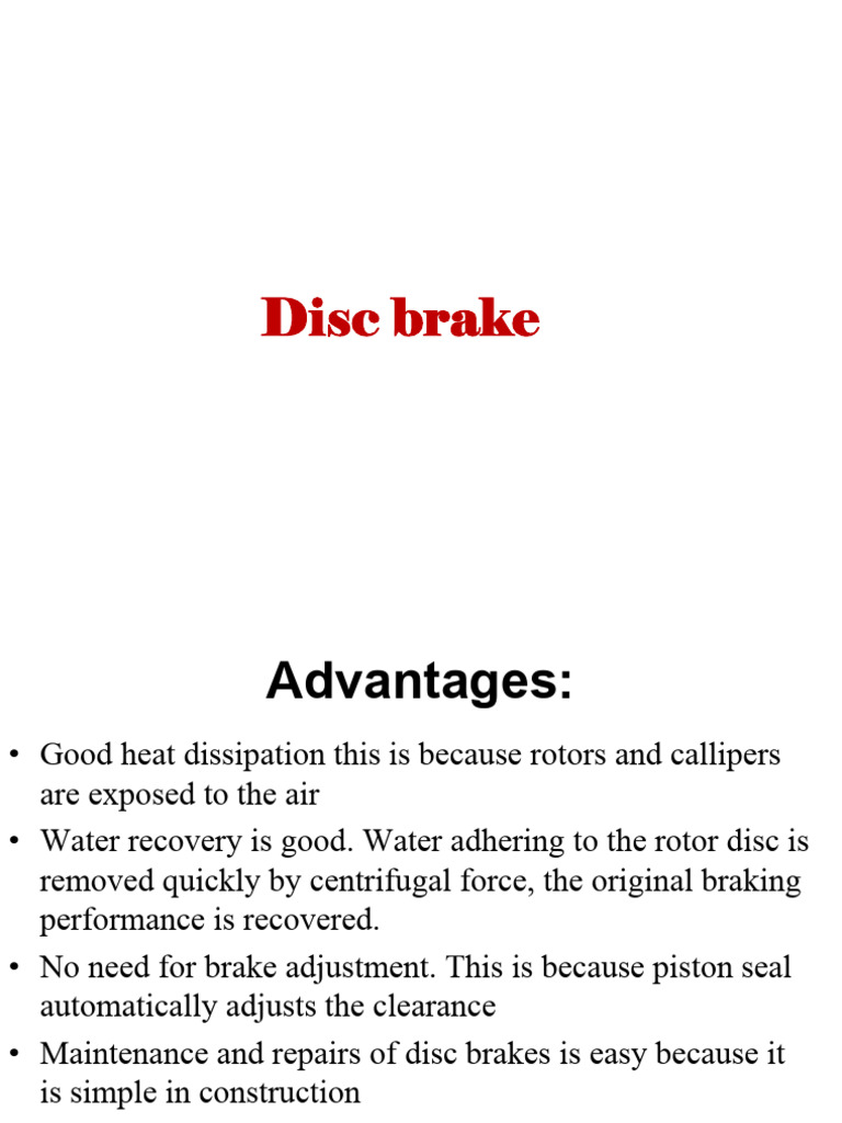 Disc Brakes | PDF | Brake | Vehicle Parts