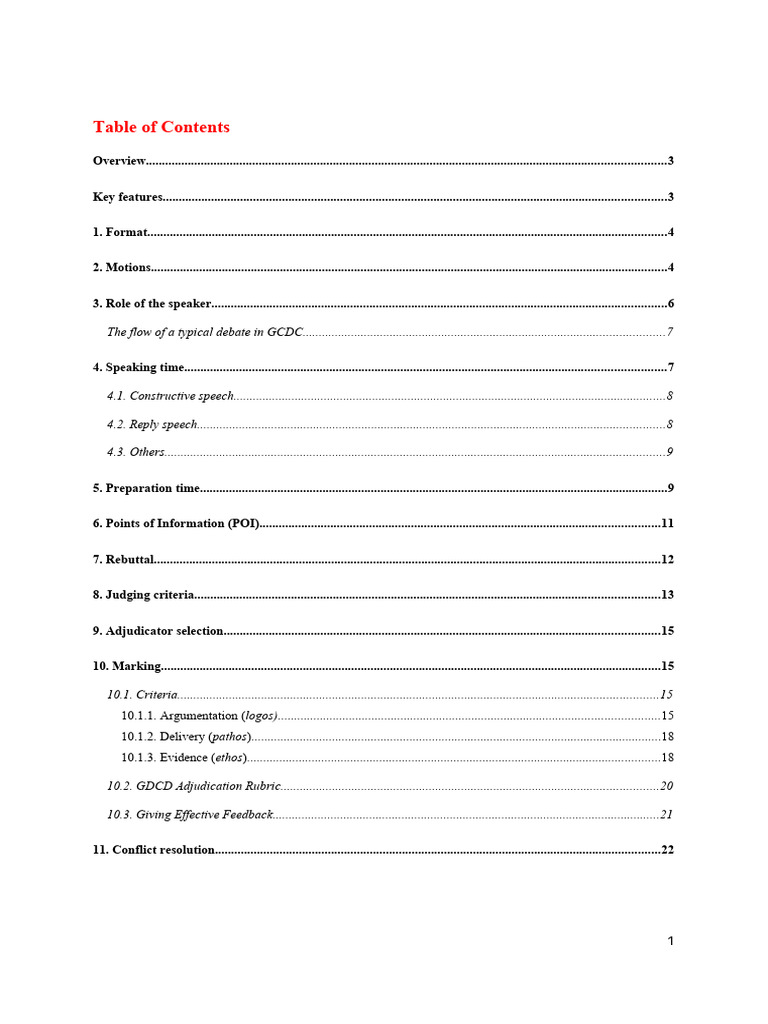 GCDC Debate Competition Guide | PDF | Critical Thinking | Argument