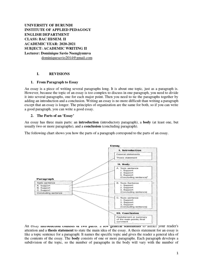 Academic Writing Bac III 2021 | PDF | Pronoun | Essays