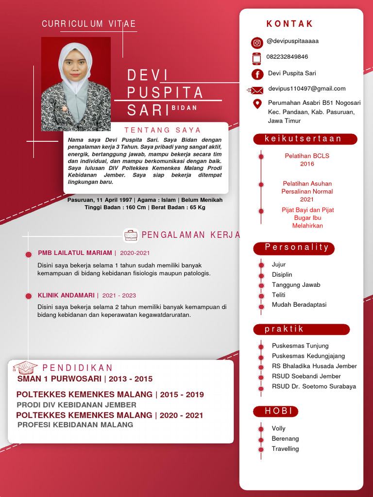CV - Devi Puspita Sari | PDF