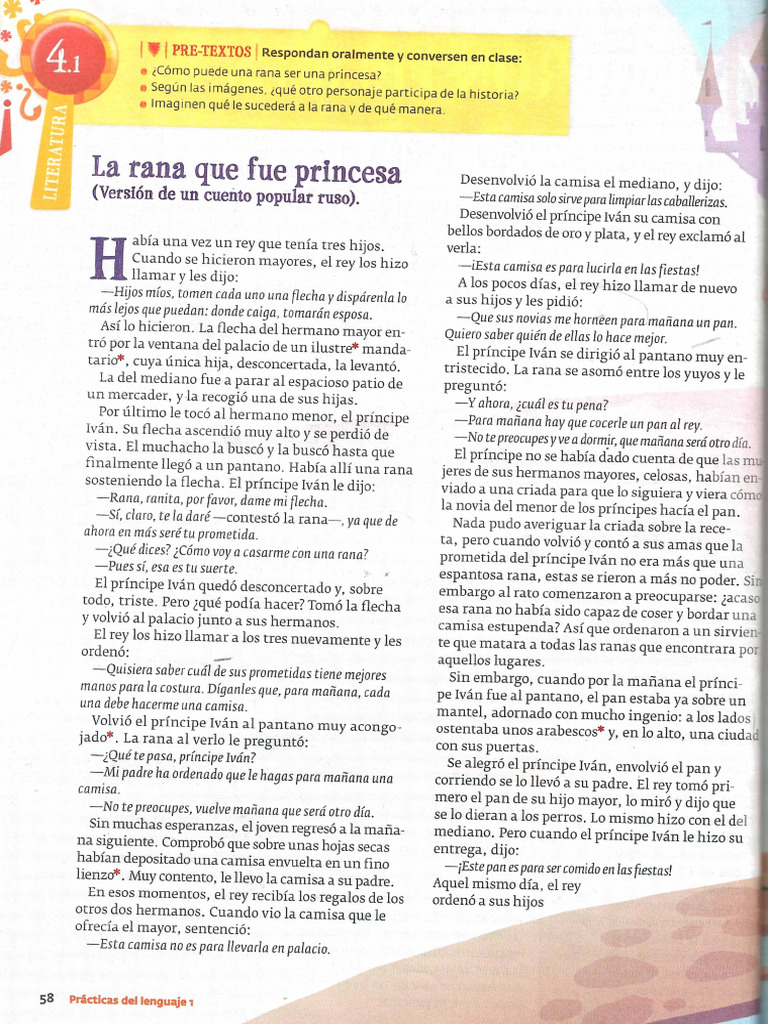 La Rana Que Fue Princesa | PDF