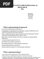 Guide to Interpretative Phenomenological Analysis | PDF | Qualitative ...