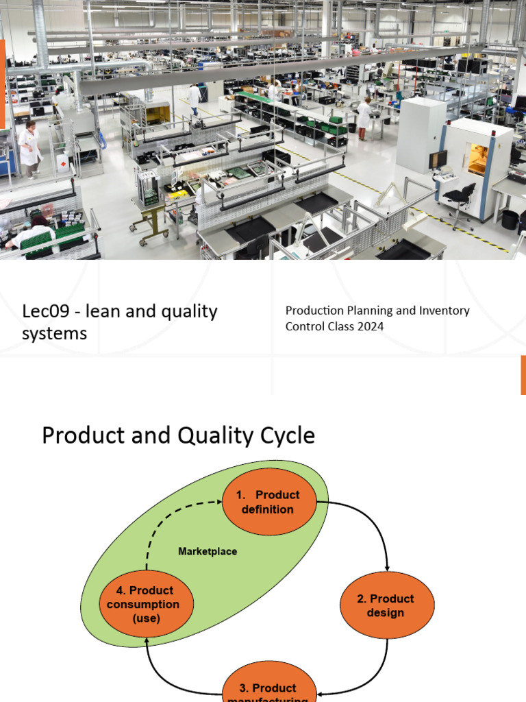 Lec09 - Lean and Quality Systems | PDF | Lean Manufacturing | Six Sigma