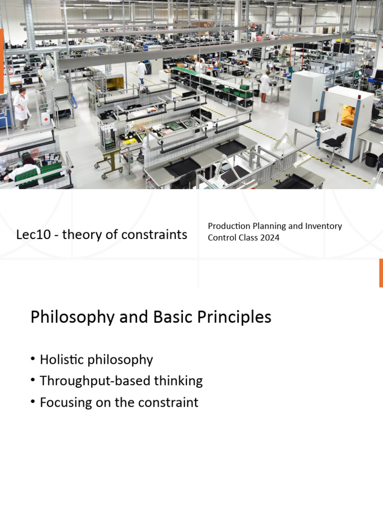Lec10 - Theory of Constraints | PDF | Business | Business Economics