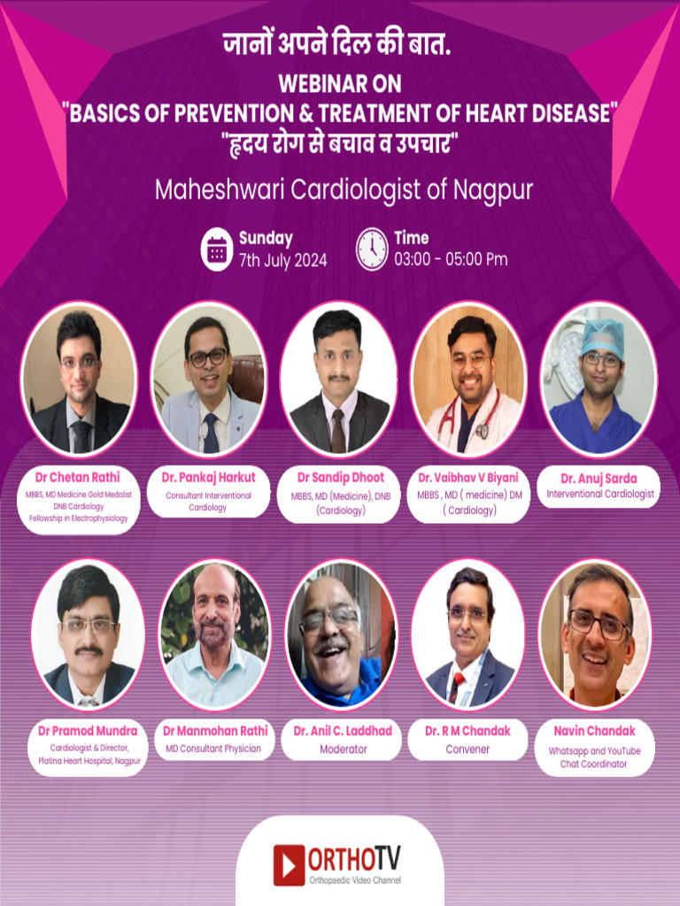 Heart Disease Prevention Webinar 2024 | PDF | Cardiology | Myocardial ...
