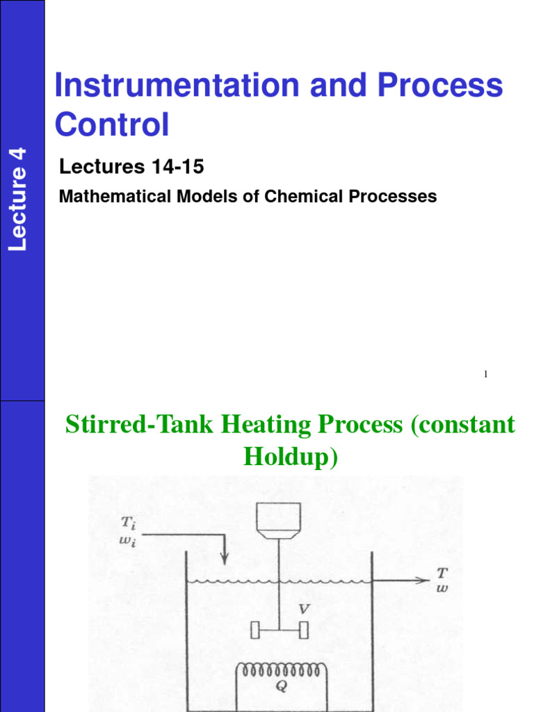 IPC - Lectures 14-15 (Mathematical Models of Chemical Processes) | PDF | Heat | Enthalpy