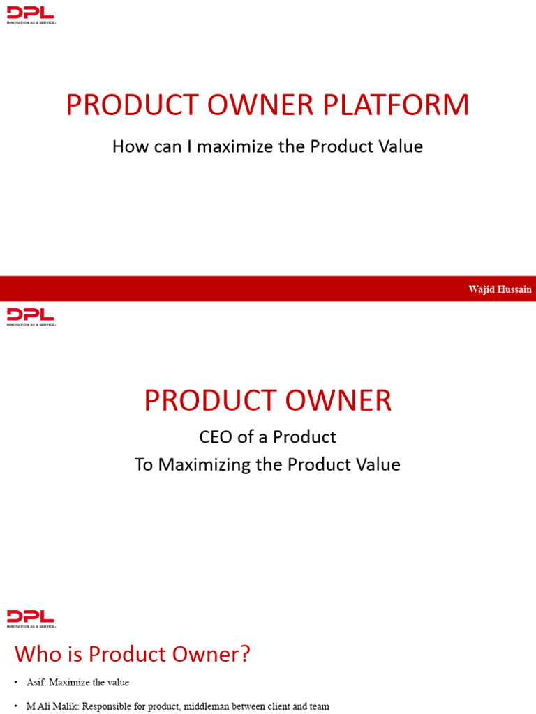 Product Owners Platform | PDF | Scrum (Software Development ...