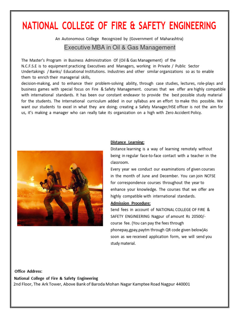 MBAOGM | PDF | Distance Education | Safety