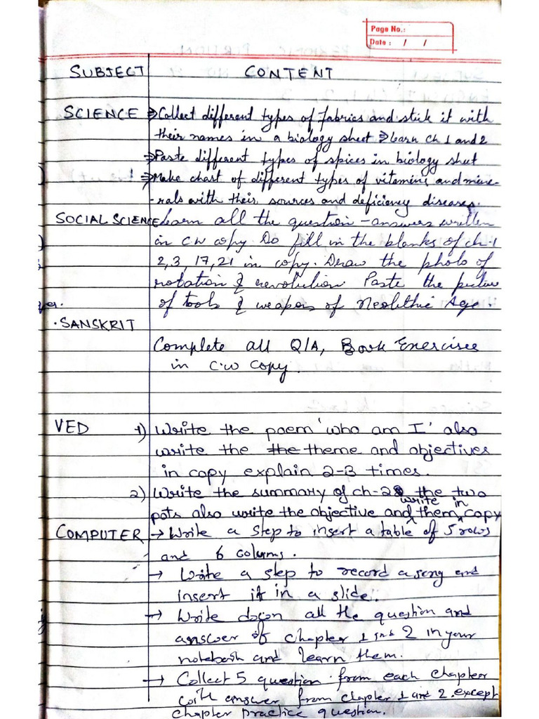 Question Paper Class 6 Chapter 3 | PDF