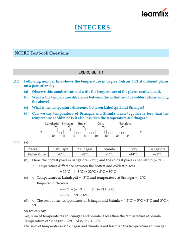 Class 7 Chapter 1 | PDF | Arithmetic | Mathematics