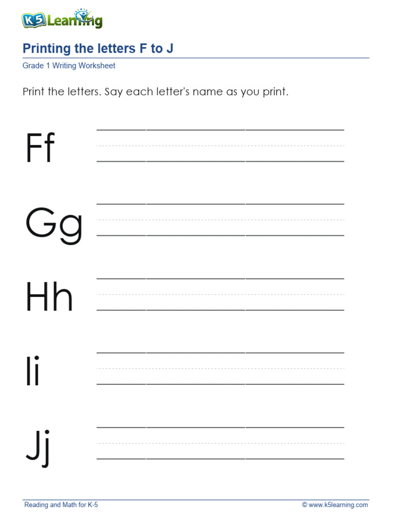 Grade 1 Print Letters B | PDF