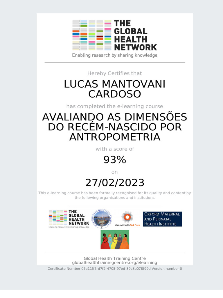 Certificado Ped | PDF