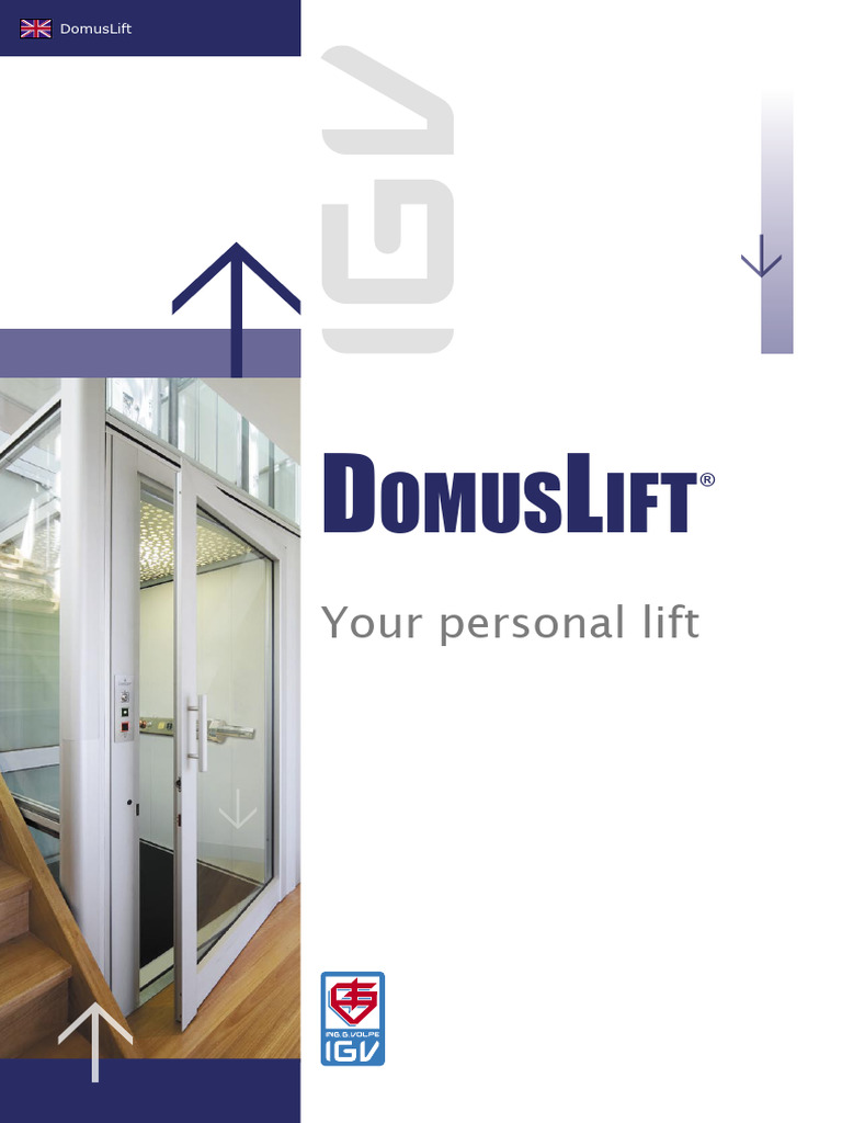 IGV DomusLift Brochure Eng | PDF | Door | Elevator