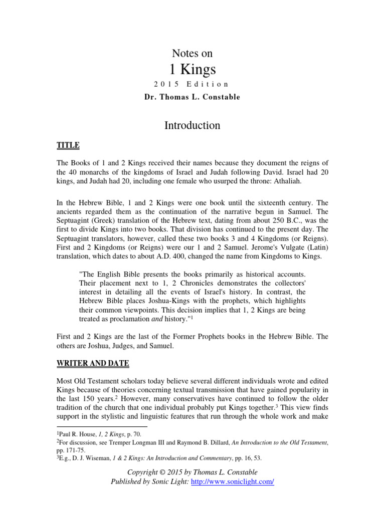 1kings | PDF | Books Of Kings | David