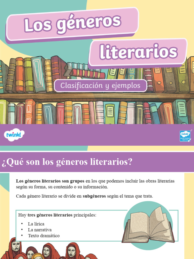 Géneros literarios: lírica, narrativa y drama | PDF | Poesía | Teatro