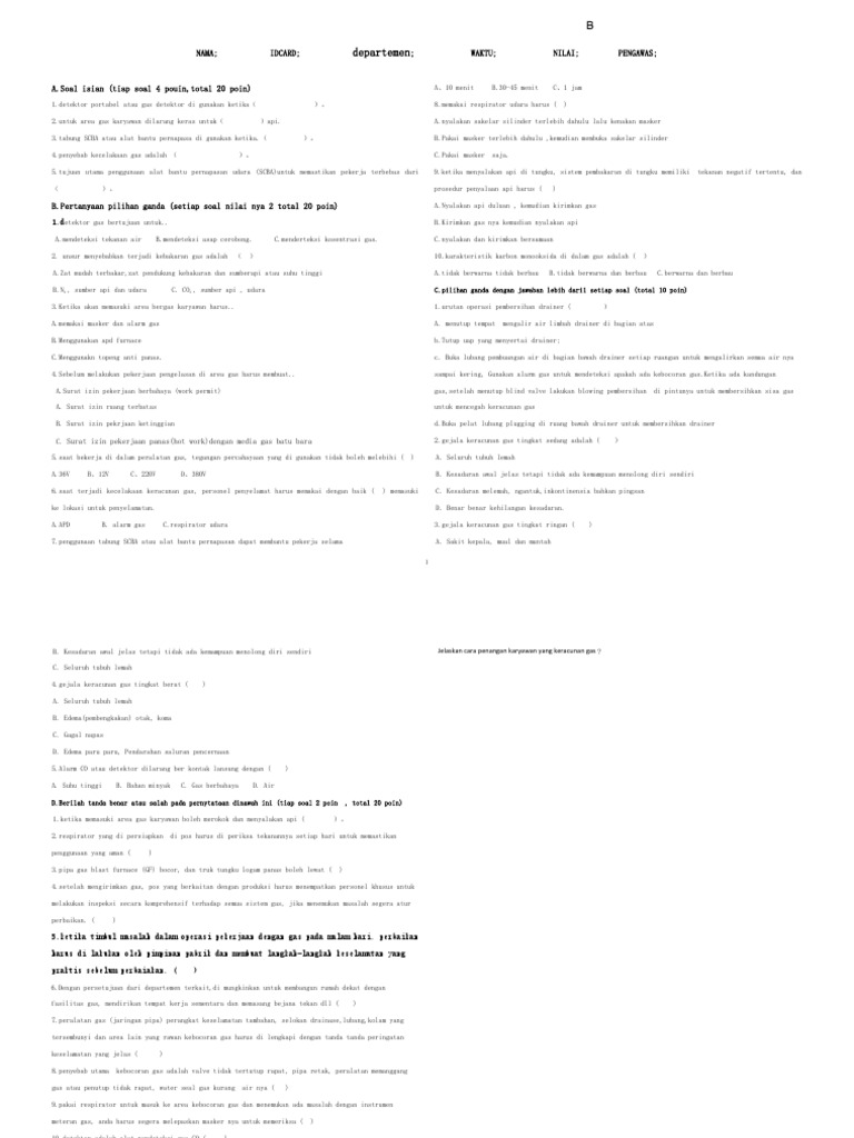 Simper Gas Soal B | PDF