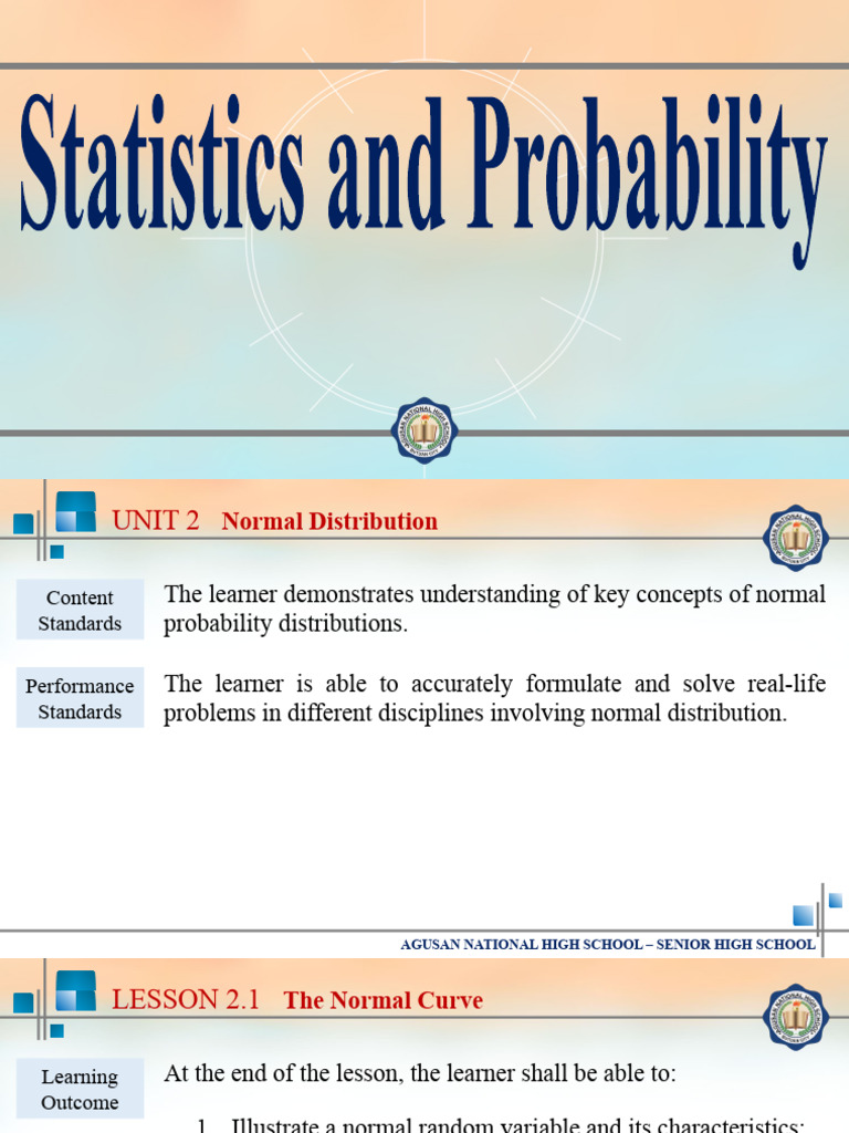 Chapter 2 Normal Distributio | PDF | Probability Distribution | Normal Distribution