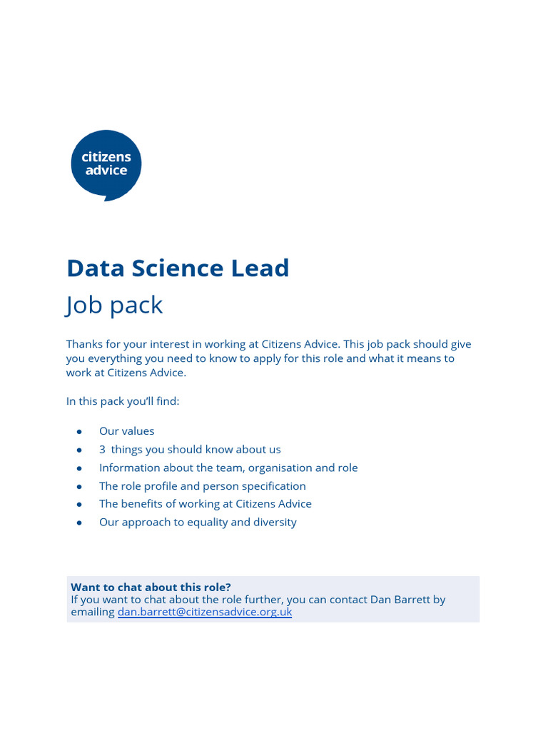 Data Science Lead Job Pack 2021-06-15 | PDF | Discrimination | Social ...