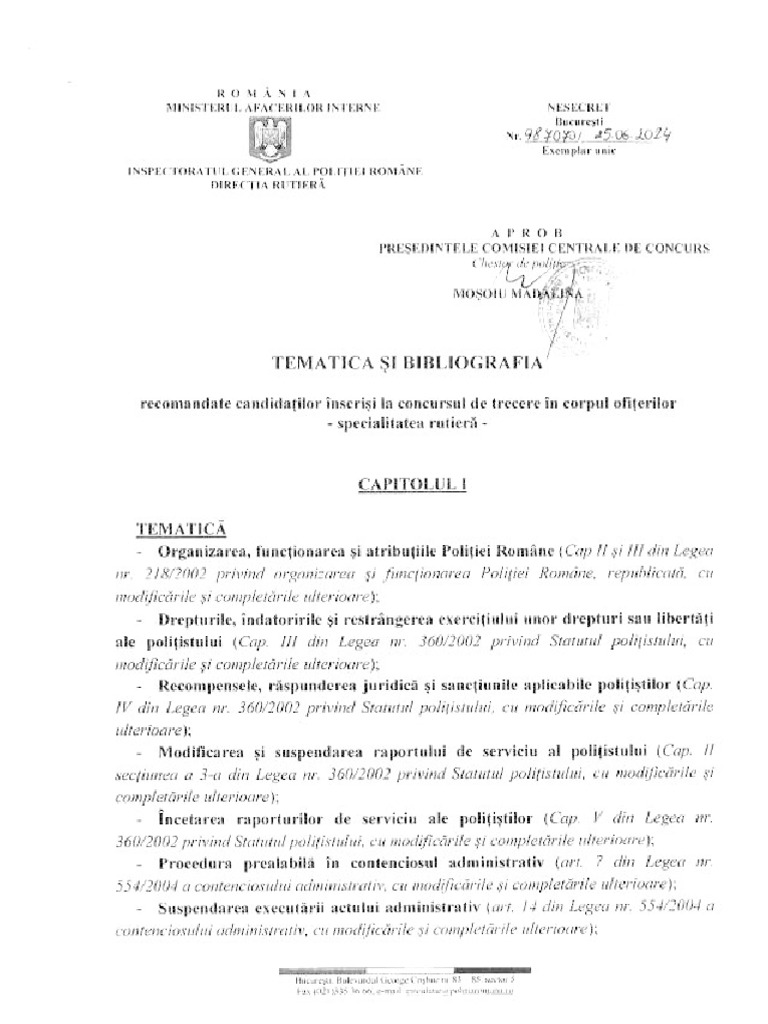 Tematica Concurs TCO Rutiera | PDF