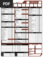 Fallout RPG Character Sheet Template | PDF