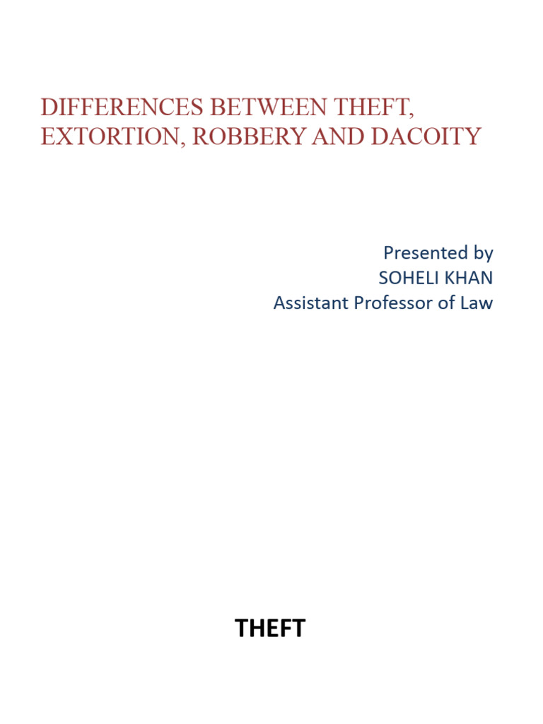 of IPC Brainware | PDF | Robbery | Theft