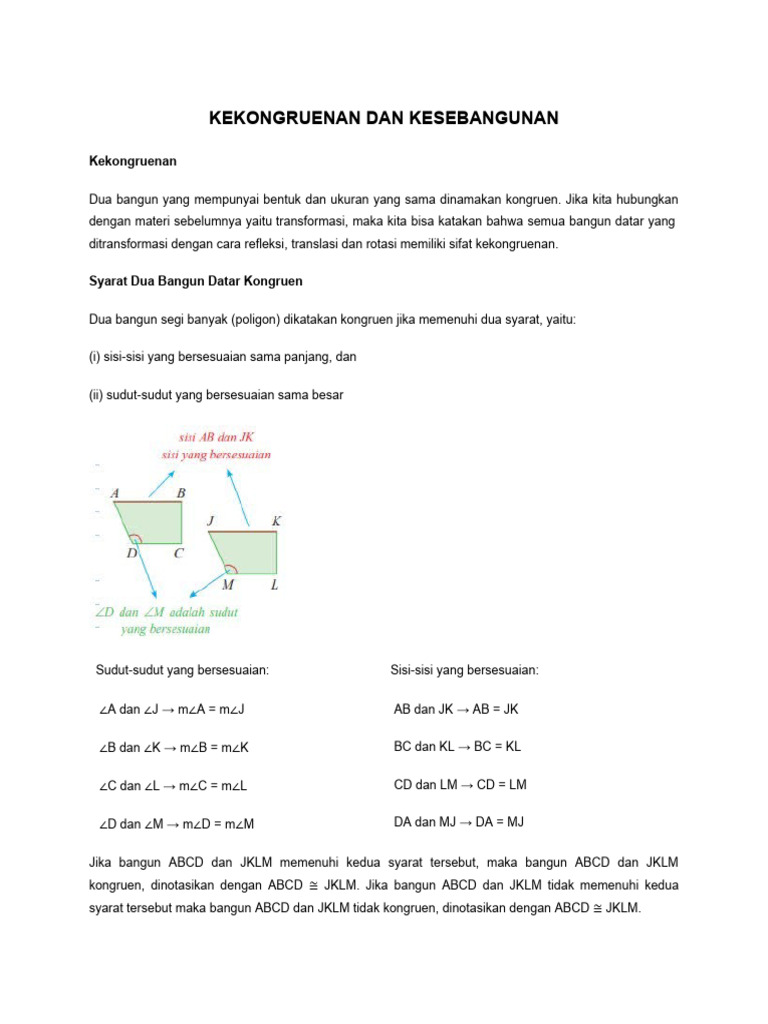 Kekongruenan Dan Kesebangunan | PDF