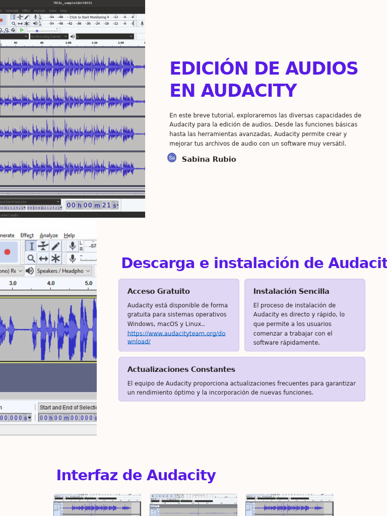 FINAL Edicion-de-Audios-en-Audacity | PDF | Informática | Software