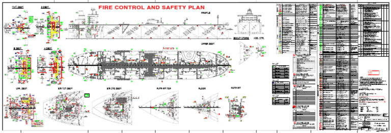5012 HO (A) DA500D001 - FIRE CONTROL and SAFETY PLAN | PDF | Shipping ...