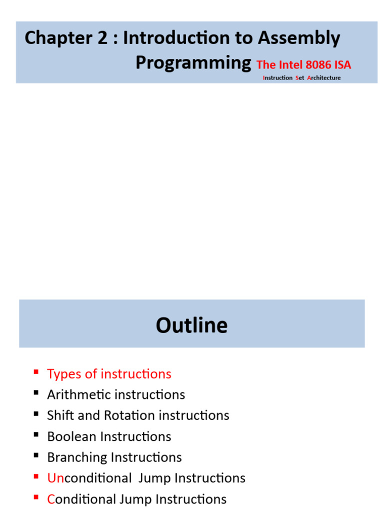 LEC_4_Assembly | PDF | Assembly Language | Central Processing Unit LEC_4_Assembly | PDF | Assembly Language | Central Processing Unit