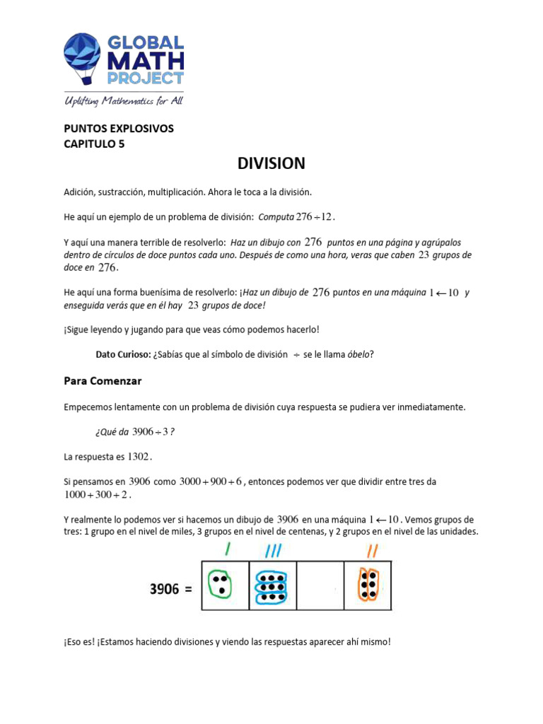 Chapter 5 EXPLODING DOTS Spanish | PDF | Números | Notación Matemática