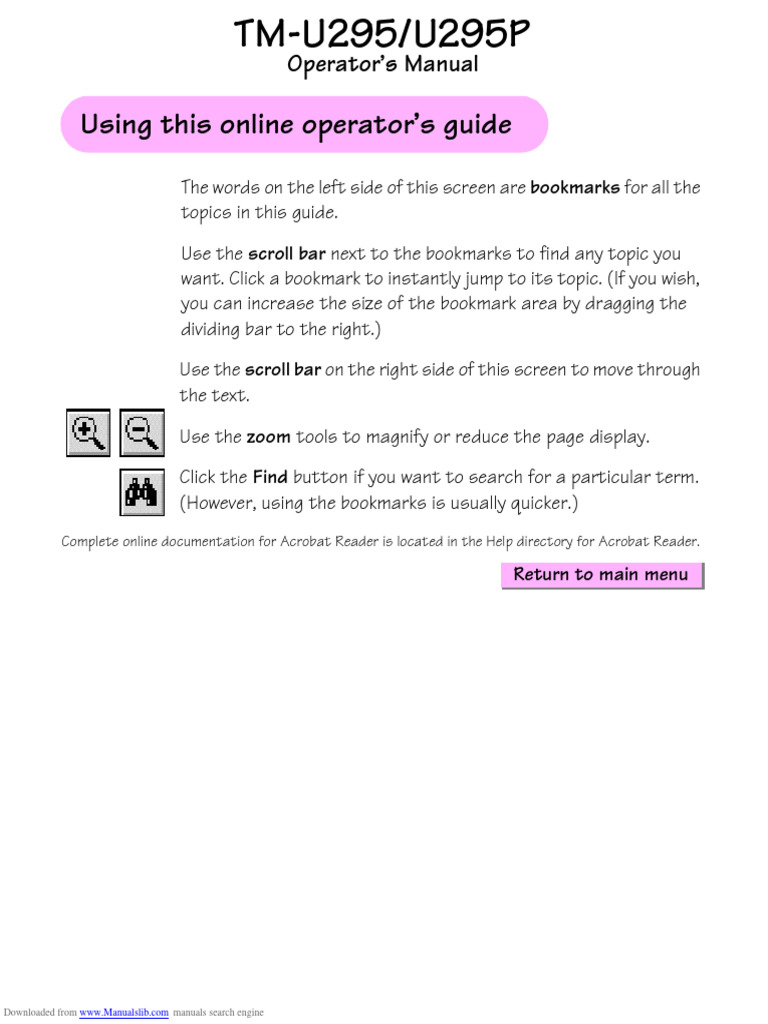 Imprimante Balance Epson Tm u295 Bw Dotmatrix Printer | Download Free PDF | Printer (Computing ...