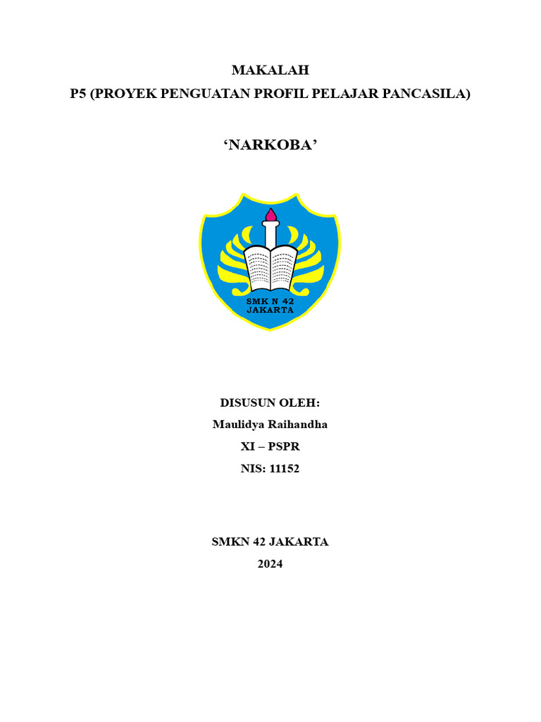 Makalah Narkoba - P5 | PDF