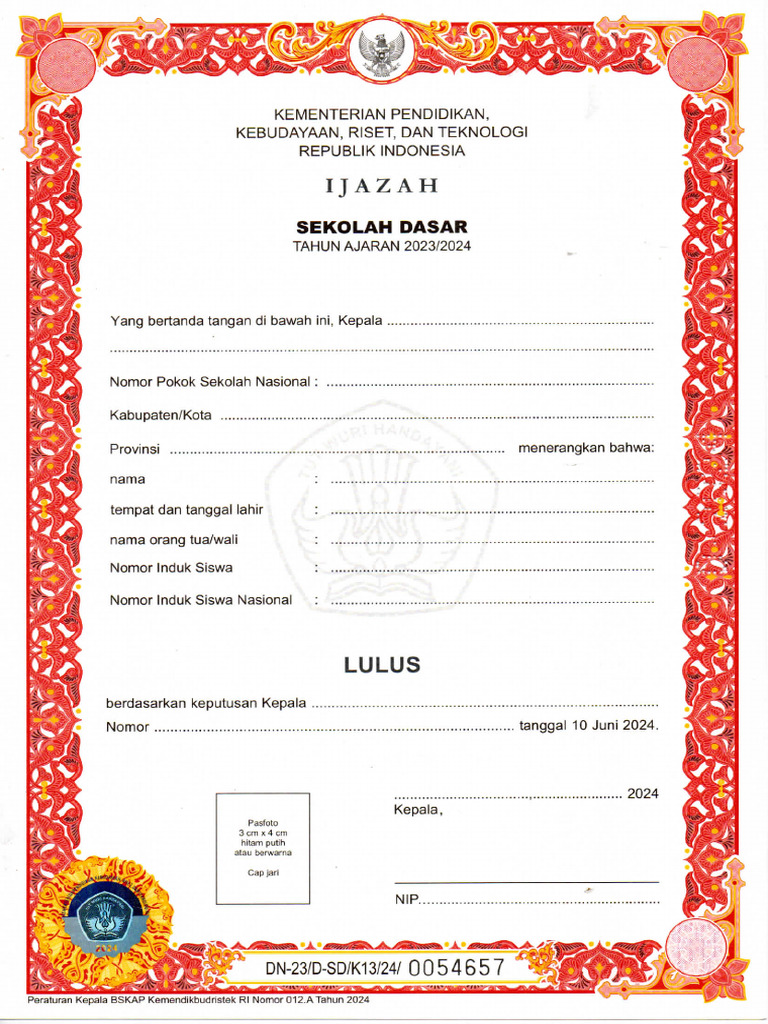 Draft Ijazah 2024 | PDF