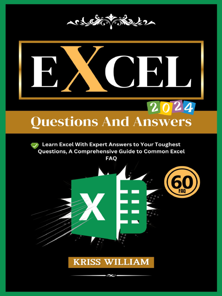 William - Kriss Excel Questions and Answers | PDF | Microsoft Excel | Software
