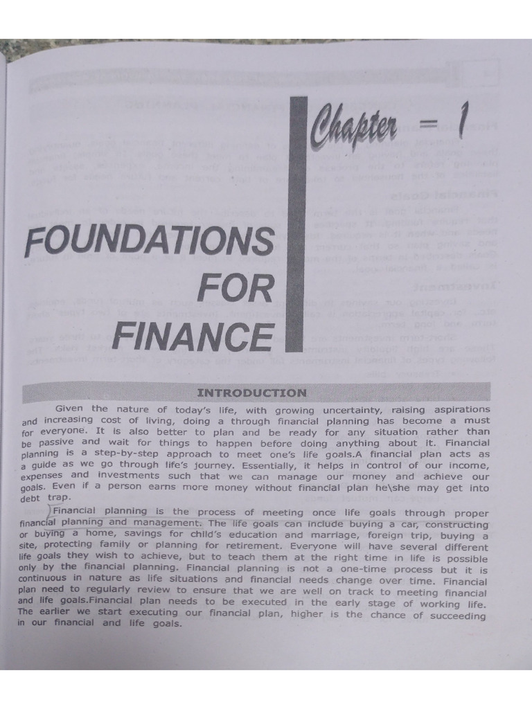 Fea (Chapter 1) Foundation For Finance | PDF
