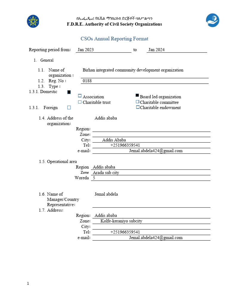BICDO CSO Annual Report | PDF | Expense | Banks