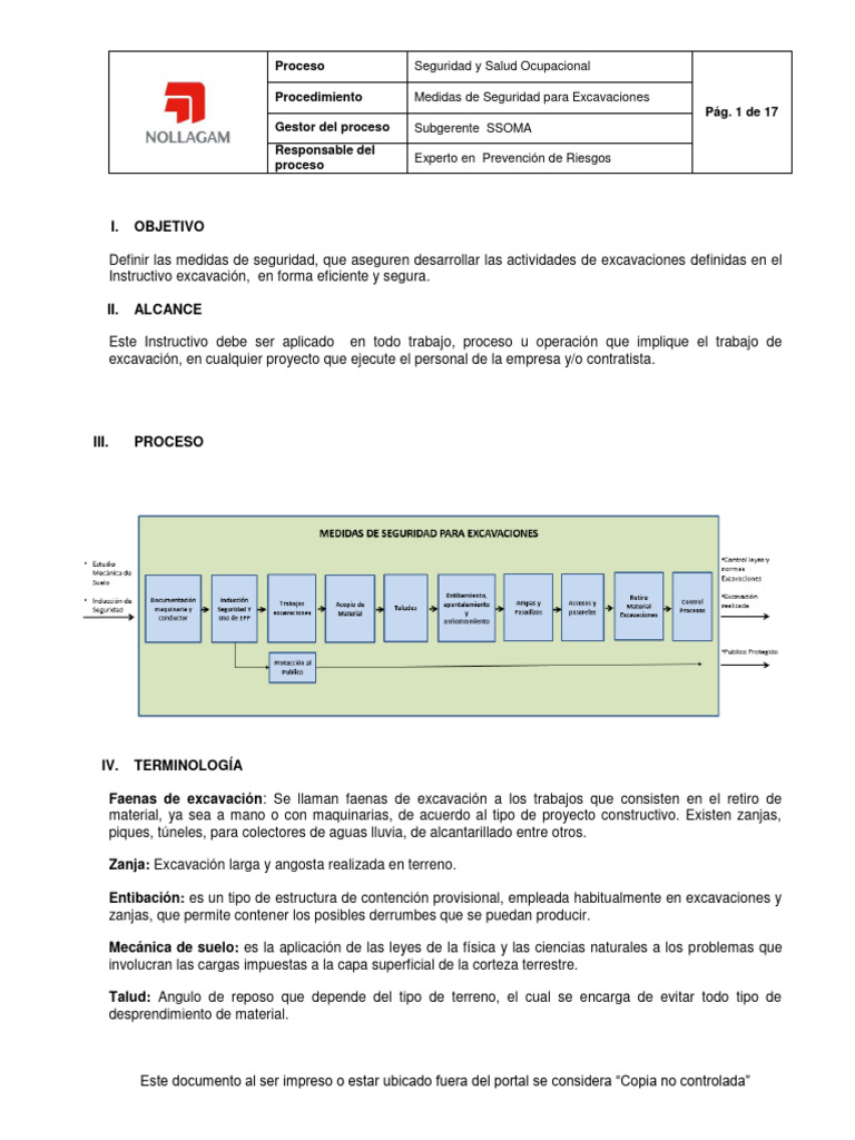 Medidas de Seguridad Para Excavaciones (2) | Descargar gratis PDF ...