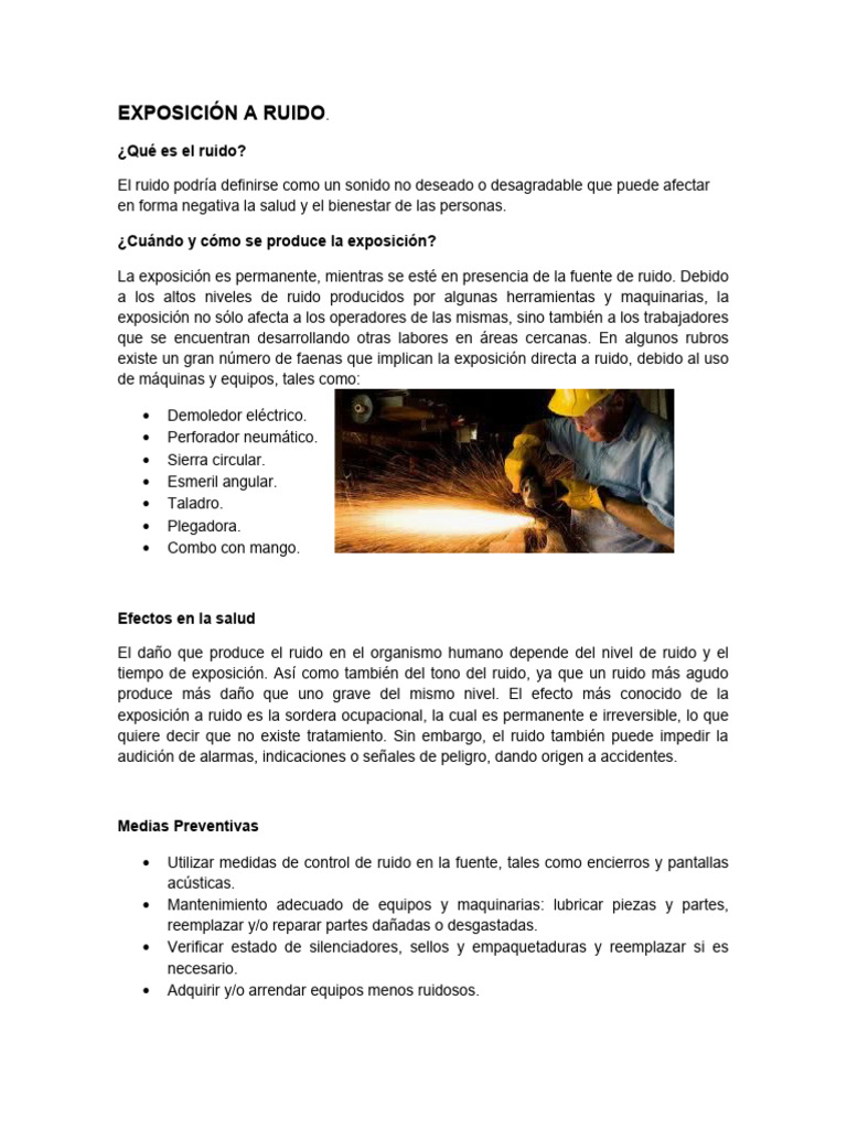 4. Exposición a Ruido | PDF